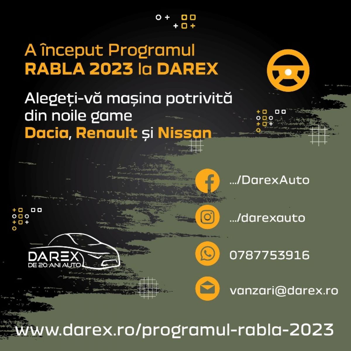 A început programul Rabla 2023! Schimbă-și mașina la Darex Auto, ai oferte pe toate gusturile și ...