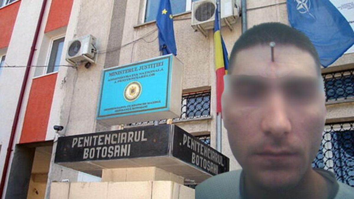Un detinut din Penitenciarul Botosani si-a batut un cui in cap: Sunt ...